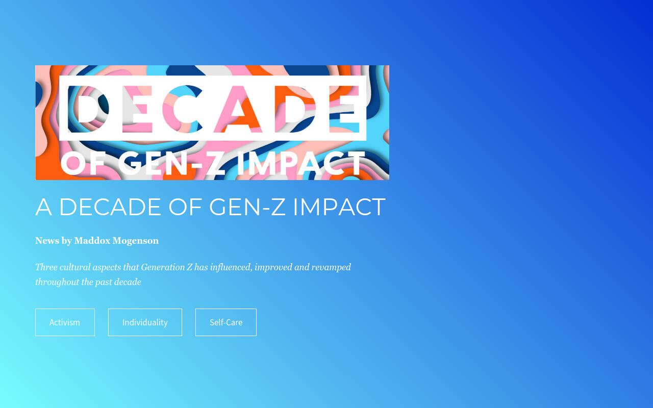A Decade of Gen-Z Impact